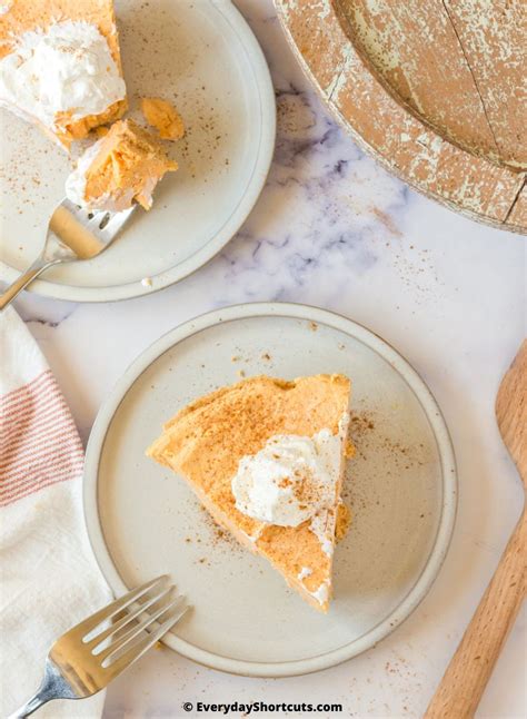 No Bake Pumpkin Pie Everyday Shortcuts
