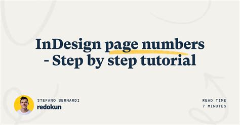 indesign page numbers step by step tutorial redokun blog