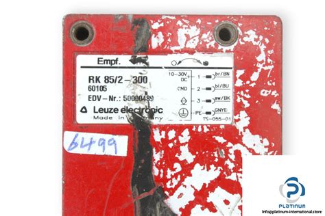 LEUZE RK 85 2 300 RETRO REFLECTIVE PHOTOELECTRIC SENSOR Platinum International