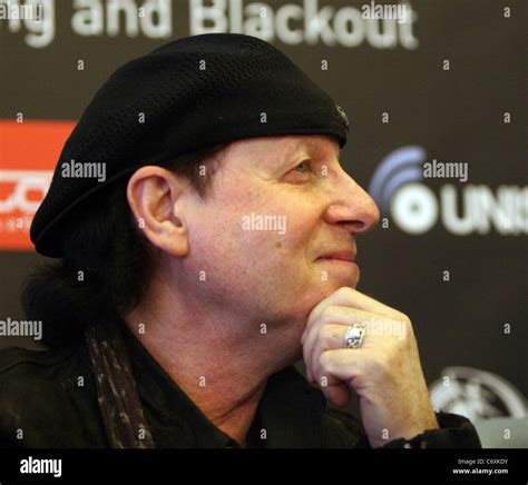 Klaus Meine Legendary German Rock Band Scorpions Announce During A Press Conference In Minsk