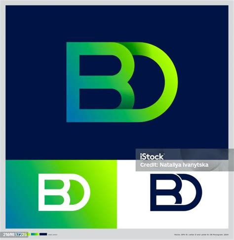 B And D Letters Bd Monogram Consist Of Connected Letter Stock Illustration Download Image Now