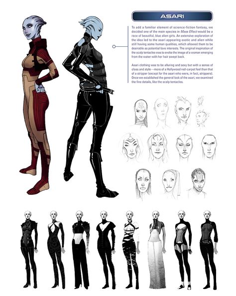 Mass Effect Asari Concept Art