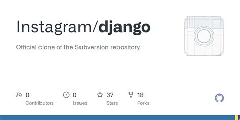 Github Instagramdjango Official Clone Of The Subversion Repository