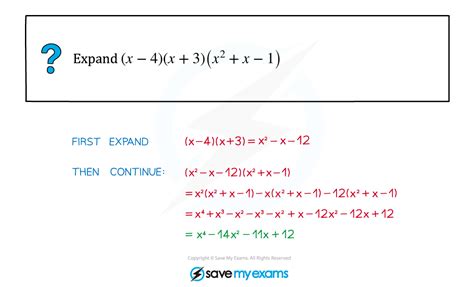 Edexcel A Level Maths Pure Expanding Brackets