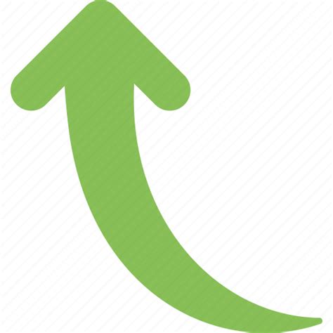 Directional Indicator Navigation Right Arrow Curving Up Upward Arrow Icon Download On
