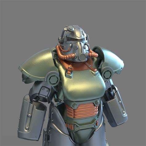 Fallout T 51b Full Body Wearable Power Armor With Helmet 3d Model 3d