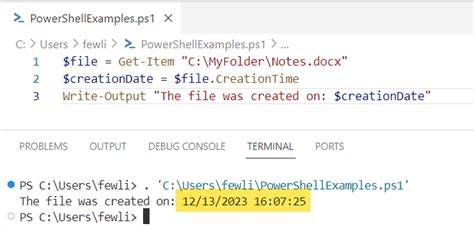How To Get File Creation Date In Powershell