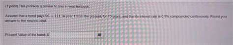 Solved 1 Point Note This Problem Is Similar To Problem