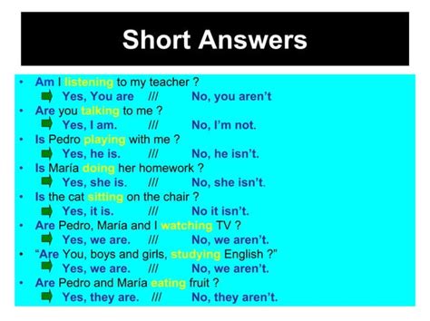 Present Continuous Forms Pdf