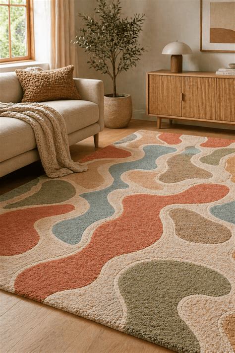Organic Interior Design Elaris Flow Hand Tufted Rug Saara Rugs