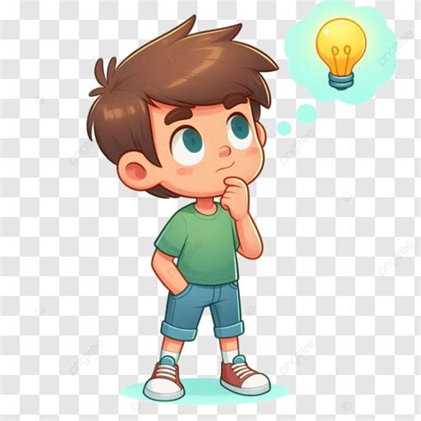 생각하는 어린 소년 생각 생각 예술 생각하는 사람 Png 일러스트 및 이미지 에 대한 무료 다운로드 Pngtree