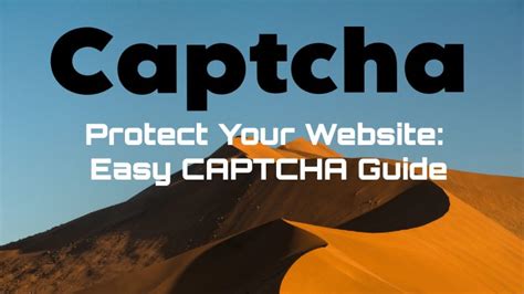 How To Add Captcha Protection Website Comprehensive Guide