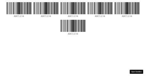 React Jsbarcode Forked Codesandbox