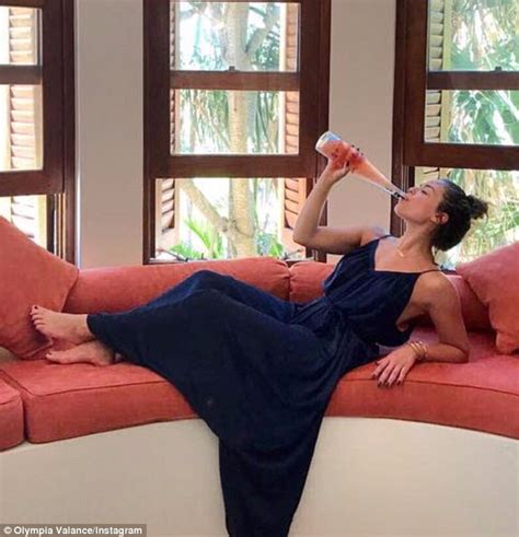 Neighbours Star Olympia Vallance Drinks Straight From The Bottle