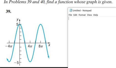 solved in problems 39 and 40 find a function whose graph is