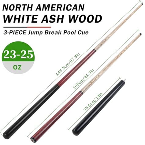Aklot Pool Cue Heavy Hitter Jump Break Cue 23 25oz 1 Pool Stick 14mm
