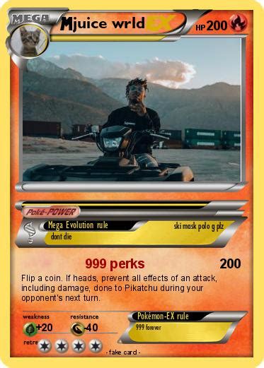 Pokémon Juice Wrld 46 46 999 Perks My Pokemon Card
