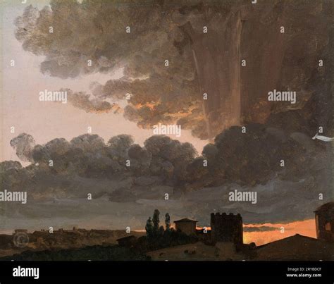 Simon Denis Sunset Rome Simon Denis Belgian Antwerp 1755 1813