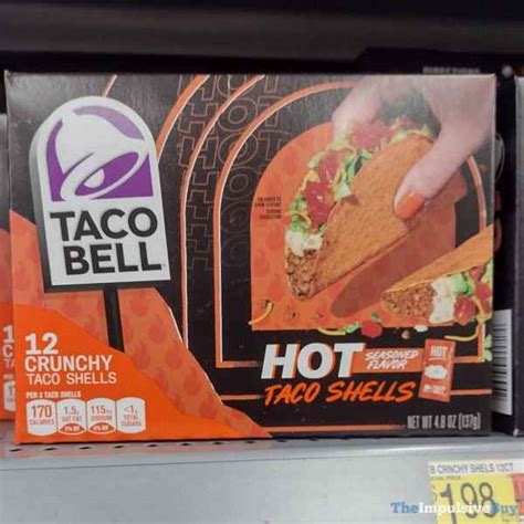 Spotted Taco Bell Mild And Hot Seasoned Taco Shells