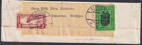 Merano 1918 Stamped Newspaper Wrapper With Merano 2 Catawiki