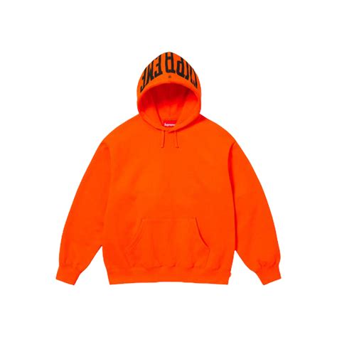 슈프림 웜 업 후드 스웨트셔츠 브라이트 오렌지 SS Supreme KREAM