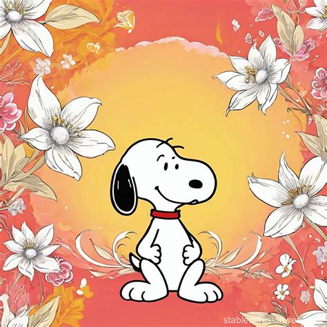 Snoopy With A Bird Stable Diffusion Online