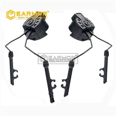 Earmor Tactical Headset Arc Helmet Rails Adapter Ops Core Fast Helmet
