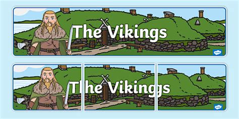 The Vikings Display Banner Teacher Made Twinkl