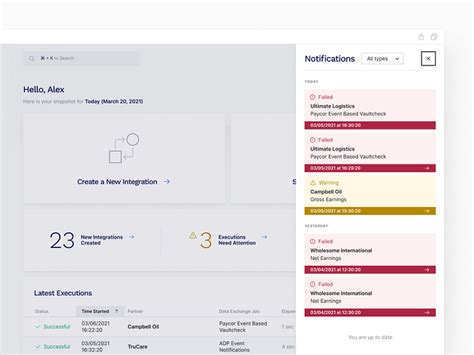 Notifications Drawer Intranet Saas B2b App By Alex Gilev On Dribbble