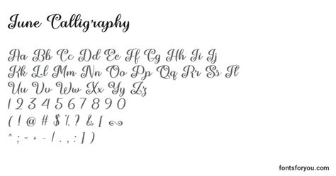June Calligraphy Font Download For Free Online