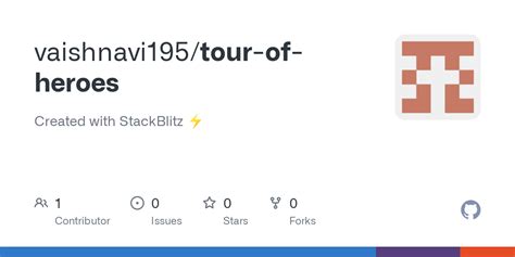 GitHub Vaishnavi195 Tour Of Heroes Created With StackBlitz
