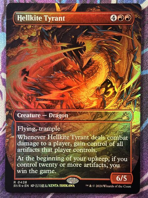 Hellkite Tyrant Rvr Full Art Foil Bootleg Mage