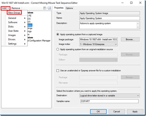 No Mouse Cursor During An Osd Task Sequence Configuration Manager