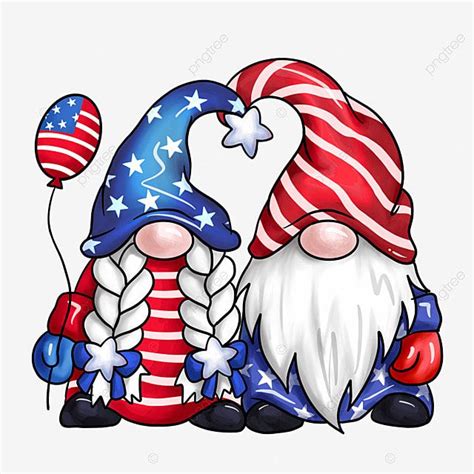 4th Of July PNG Image 4th Of July Independence Day Gnome Independence