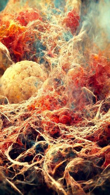 Premium AI Image Magic Particle Neuron Concept Illustration