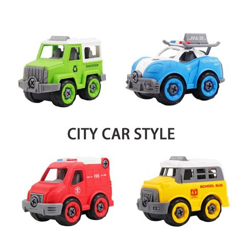 Nut Disassembly Loading Unloading Engineering Truck Montessori Vision