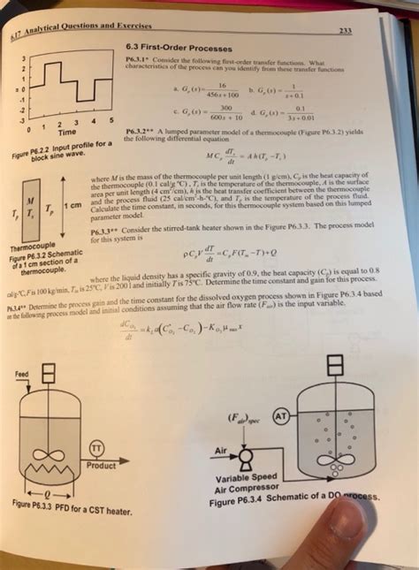 Solved LQuestions And Exereises First Order Processes Chegg Com