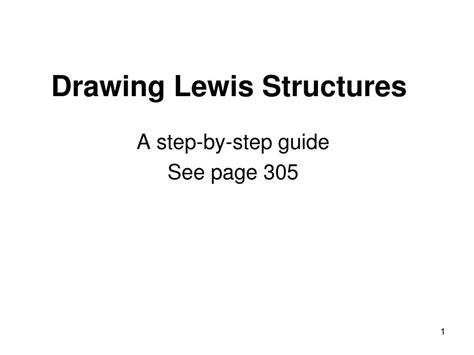 PPT Drawing Lewis Structures PowerPoint Presentation Free Download ID