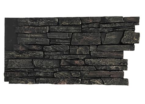 Gray Faux Ledgestone Wall Panels Interlocking Fit