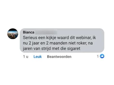 Gratis Webinar In één Keer Stoppen Met Roken