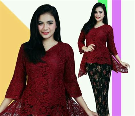 Kebaya Merah Marun Cocoknya Jilbab Warna Apa Ide Perpaduan Warna