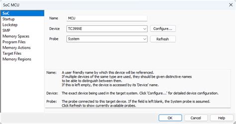 Configure Session Dialog Reference Socs