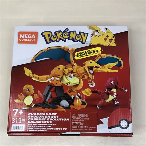 Mavin Mega Construx Pokemon Charmander Evolution Building Set