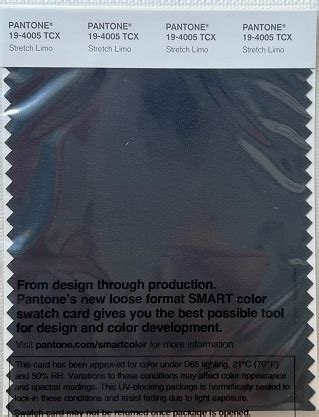 Pantone TCX Cotton Swatch Card TCX Ink Blue