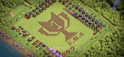 Best Funny Troll Base Th10 With Link Town Hall Level 10 Art Base Copy