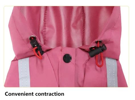 Eva Fabric Solid Color Pet Raincoat For Dogs Wholesale Custom Logo