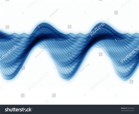 Abstract Sine Waves Rendered Blue Against Stock Illustration 93419563 Shutterstock