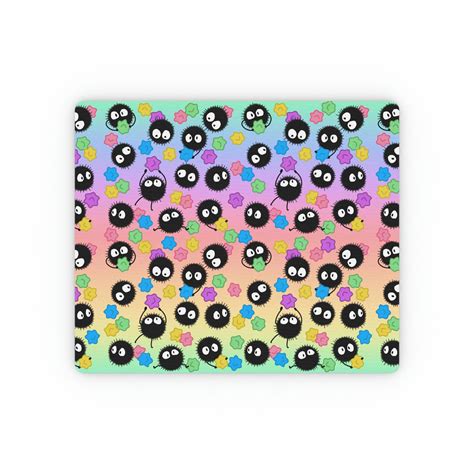 Rainbow Soot Sprite Rectangular Mouse Pad Etsy