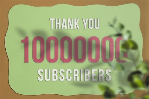 Premium Photo 10000000 Subscribers Celebration Greeting Banner With
