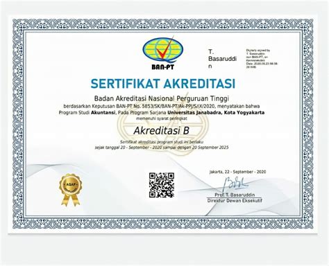 Akreditasi Universitas Janabadra